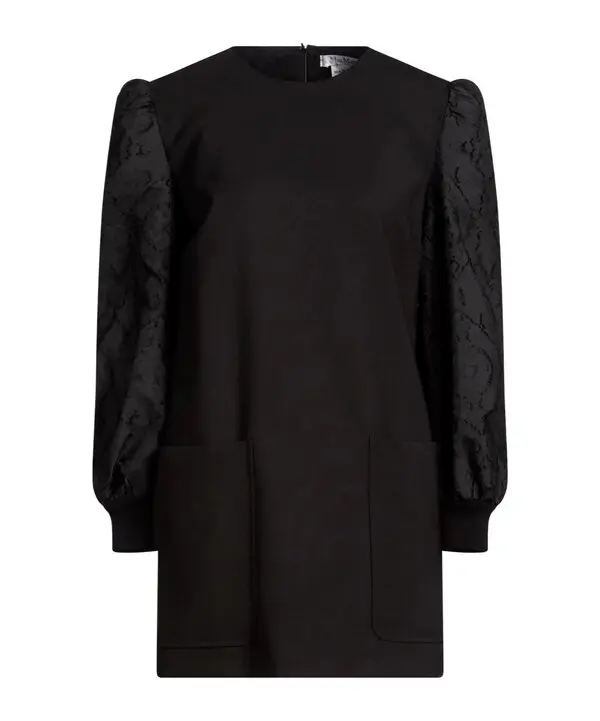 Max Mara Solid-color Long-sleeved Dress