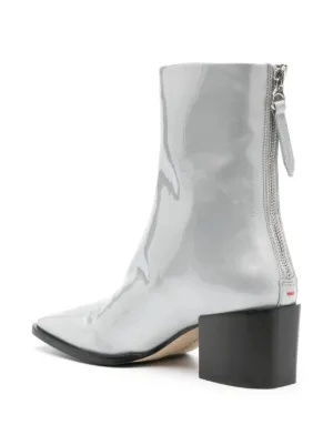 AeydĒ Amina Patent Leather Ankle Boots
