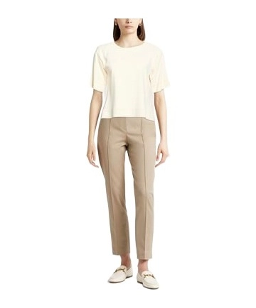 Max Mara Minimalist Solid Color Knit Short-sleeve Top