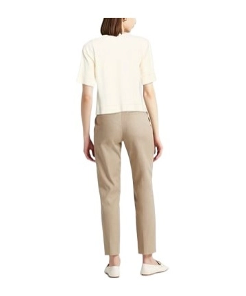 Max Mara Minimalist Solid Color Knit Short-sleeve Top