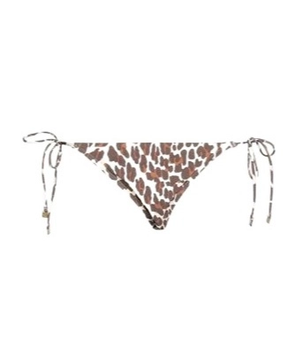 Tory Burch Leopard Print Bikini Bottoms - Gray