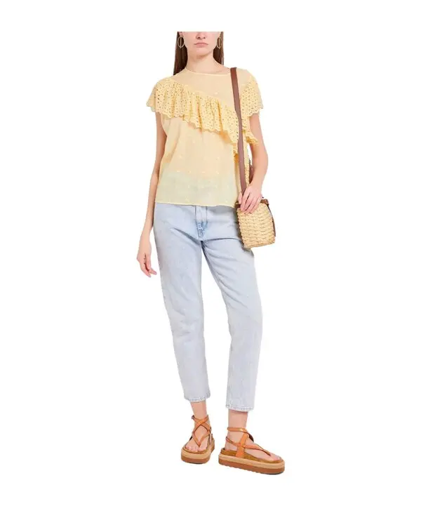Isabel Marant Étoile Embroidered Broderie Anglaise Top