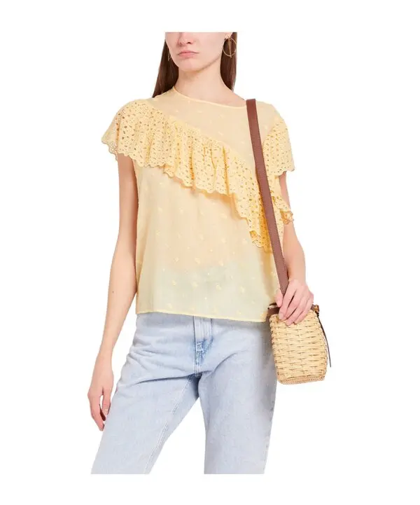 Isabel Marant Étoile Embroidered Broderie Anglaise Top