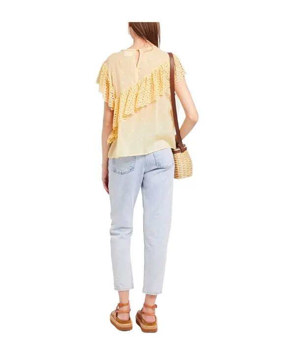 Isabel Marant Étoile Embroidered Broderie Anglaise Top