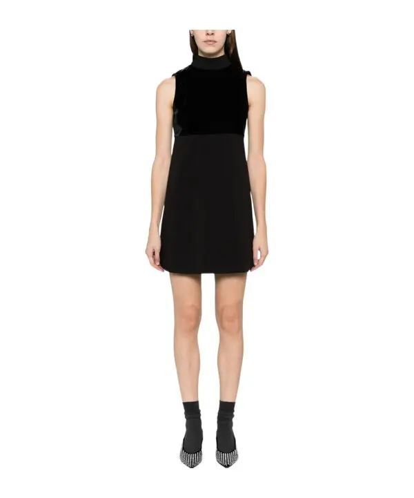 Staud Quant Mini Dress With Bow Detail