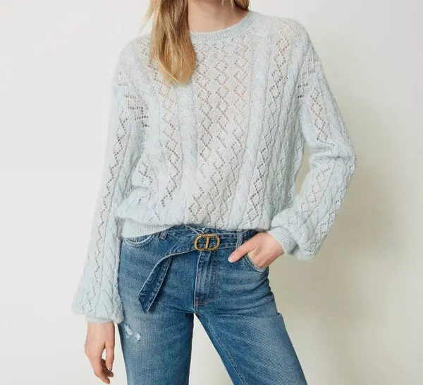TWINSET Openwork Cable-knit Jumper