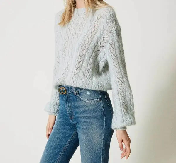 TWINSET Openwork Cable-knit Jumper