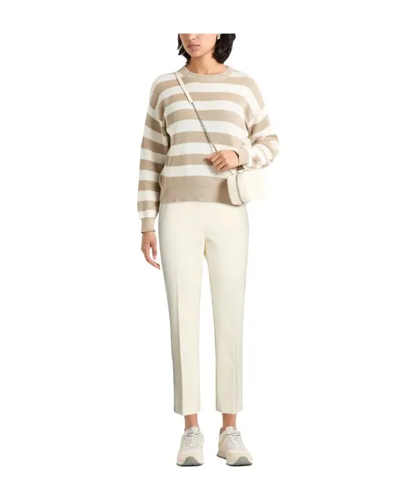 Max Mara Solid Color Stretch Bootcut Pants