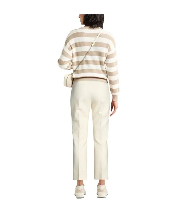 Max Mara Solid Color Stretch Bootcut Pants