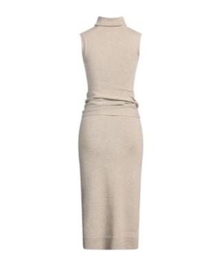 MAISON MARGIELA Sleeveless Turtleneck Midi Dress With Tie Detail