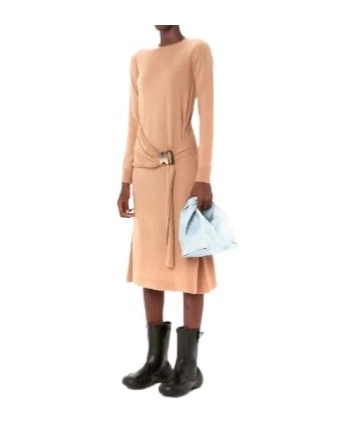 J.W.ANDERSON Buckled-waist Knit Dress