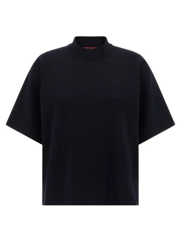 Max Mara Amici Short-sleeved Knitted Jumper - Black
