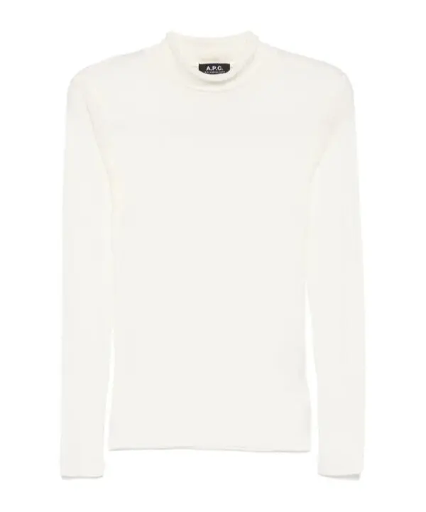 A.p.c. High Neck Long Sleeve Top