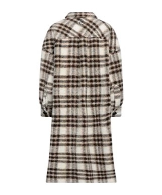 Isabel Marant Étoile Checked Long Sleeve Coat