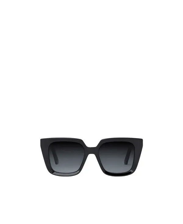 Dior Square Frame Sunglasses With Logo Embellishment - Black