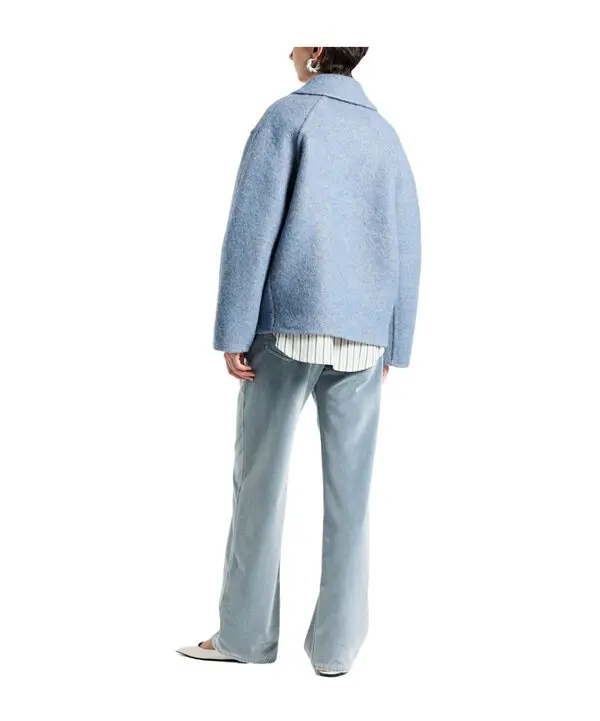 Tory Burch Two-tone Flannel Coat