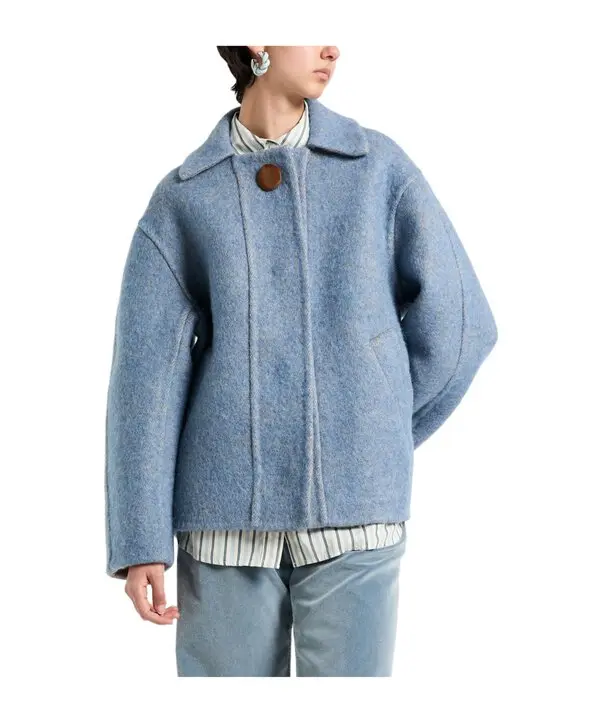 Tory Burch Two-tone Flannel Coat