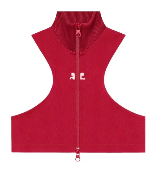 COURREGES Cropped Zipped Jacket