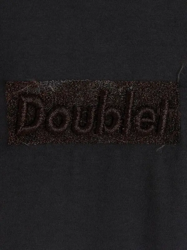 DOUBLET Logo-patch Organic Cotton T-shirt
