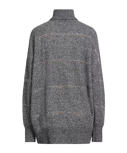 Brunello Cucinelli Long Sleeve Sequined Turtleneck Sweater
