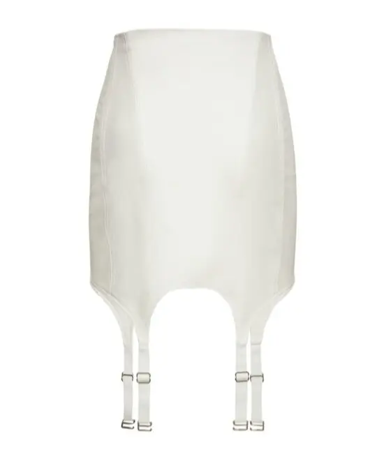 DION LEE Bodycon Mini Skirt With Garter Detail