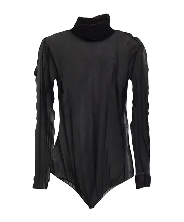 MAISON MARGIELA Solid High-neck Chiffon Jumpsuit