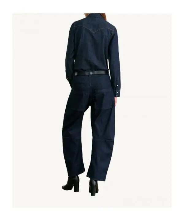NILI LOTAN Lapel Denim Jacket