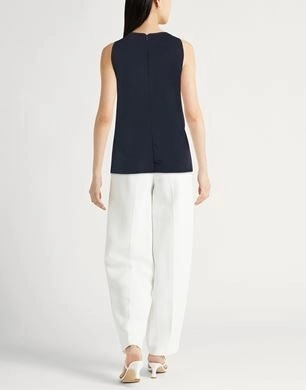 Max Mara Stylish And Elegant Solid-color Sleeveless Stretch T-shirt