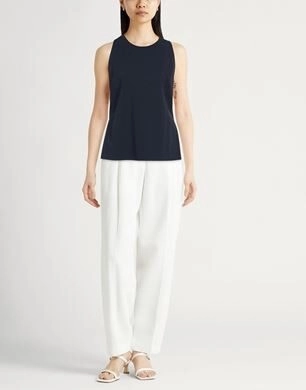 Max Mara Stylish And Elegant Solid-color Sleeveless Stretch T-shirt