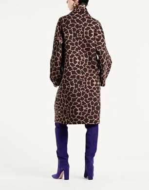 Max Mara Stylish Leopard Print Minimalist Coat