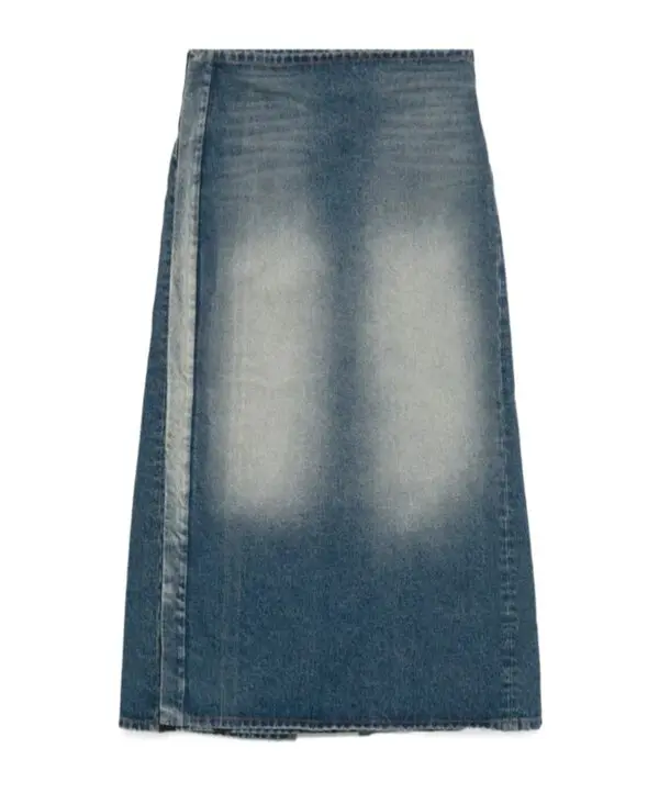 Y/project Denim Midi Skirt