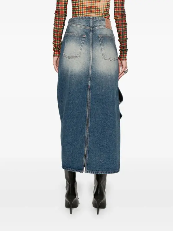 Y/project Denim Midi Skirt