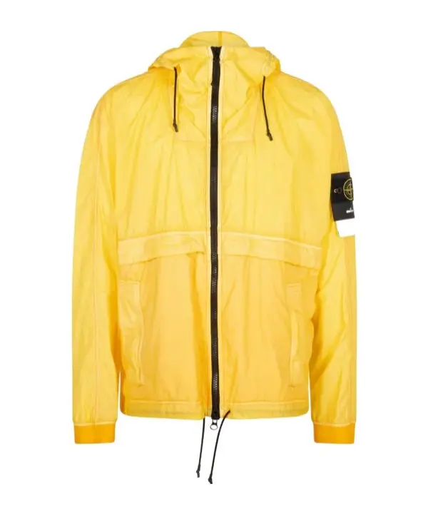 Stone Island Hooded Jacket With Detachable Compass Badge