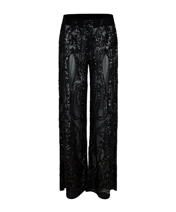 Norma Kamali Sequined Casual Pants