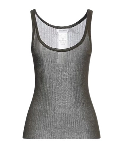 Max Mara Sleeveless Knit Top - Gray