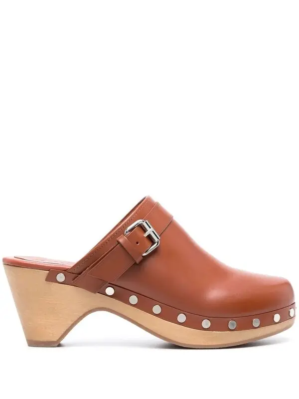 Isabel Marant Étoile Stud-embellished Mid-heel Mules