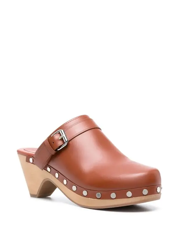 Isabel Marant Étoile Stud-embellished Mid-heel Mules