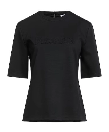 Max Mara Logo Print T-shirt - Black