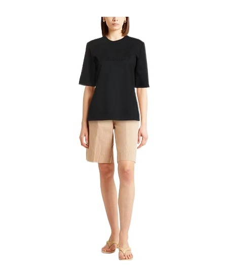 Max Mara Logo Print T-shirt - Black