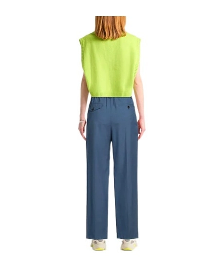 Marni High Waist Plaid Flare Pants