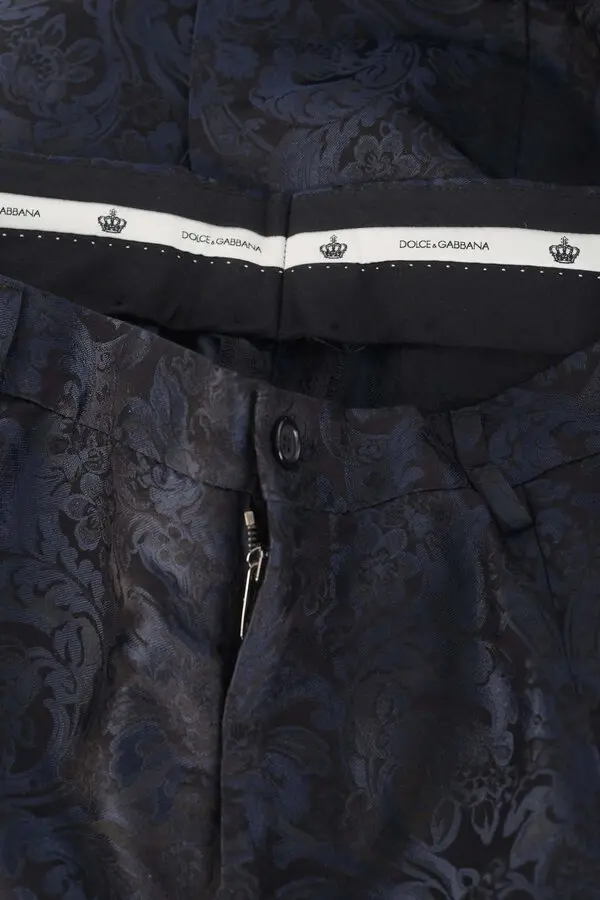 Dolce & Gabbana Floral Jacquard Tailored Trousers