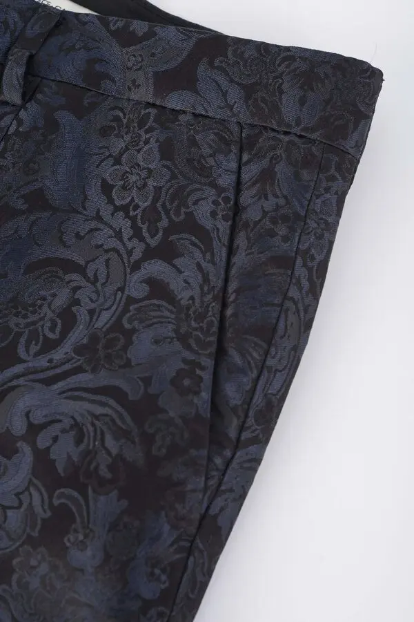 Dolce & Gabbana Floral Jacquard Tailored Trousers
