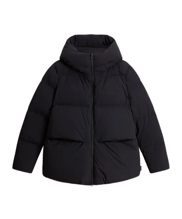 Woolrich Quilted Down Puffer Jacket With Hood