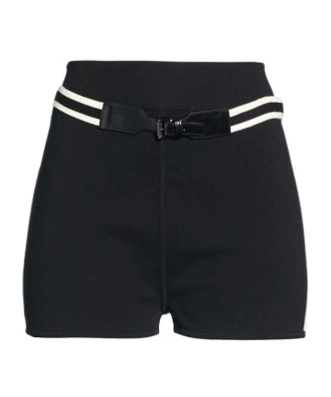 Max Mara Two-tone Knit Shorts With Belt Detail