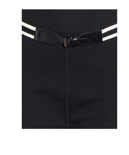 Max Mara Two-tone Knit Shorts With Belt Detail
