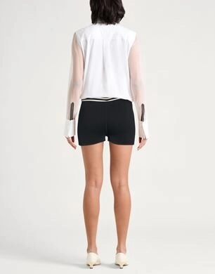 Max Mara Two-tone Knit Shorts With Belt Detail