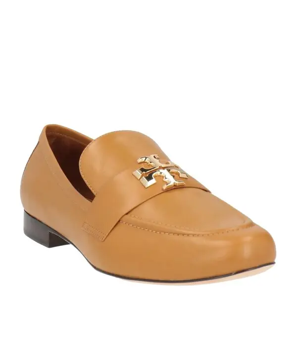 Tory Burch Leather Loafers With Embellished Logo