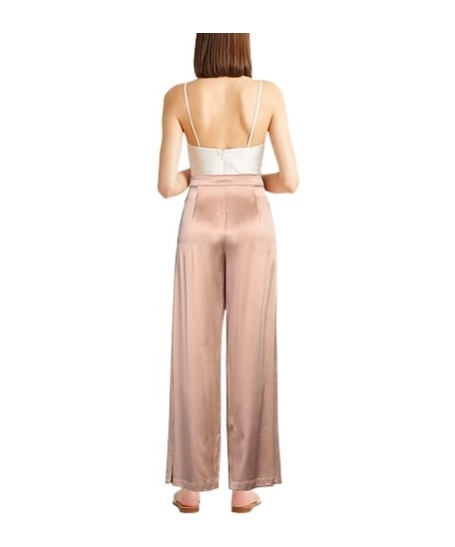 Max Mara High-waisted Loose Straight-leg Satin Trousers