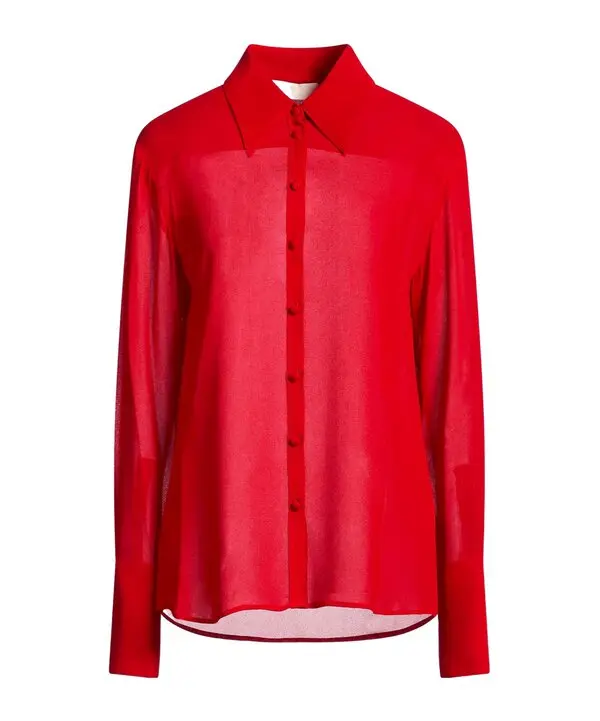 Tory Burch Long Sleeve Chiffon Blouse