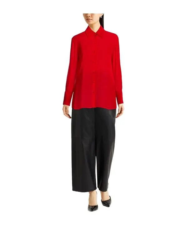 Tory Burch Long Sleeve Chiffon Blouse
